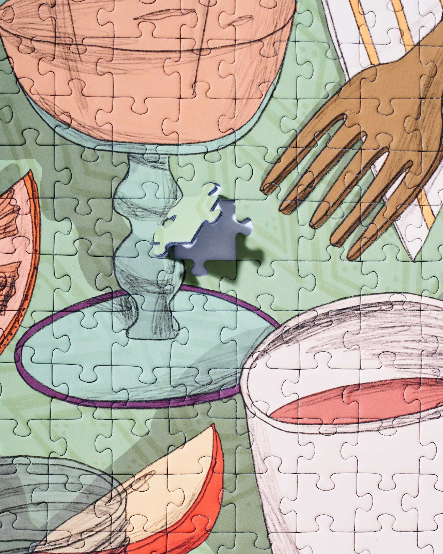 Ordinary Habit Puzzle - Breakfast with a View 1000 Piece Puzzle