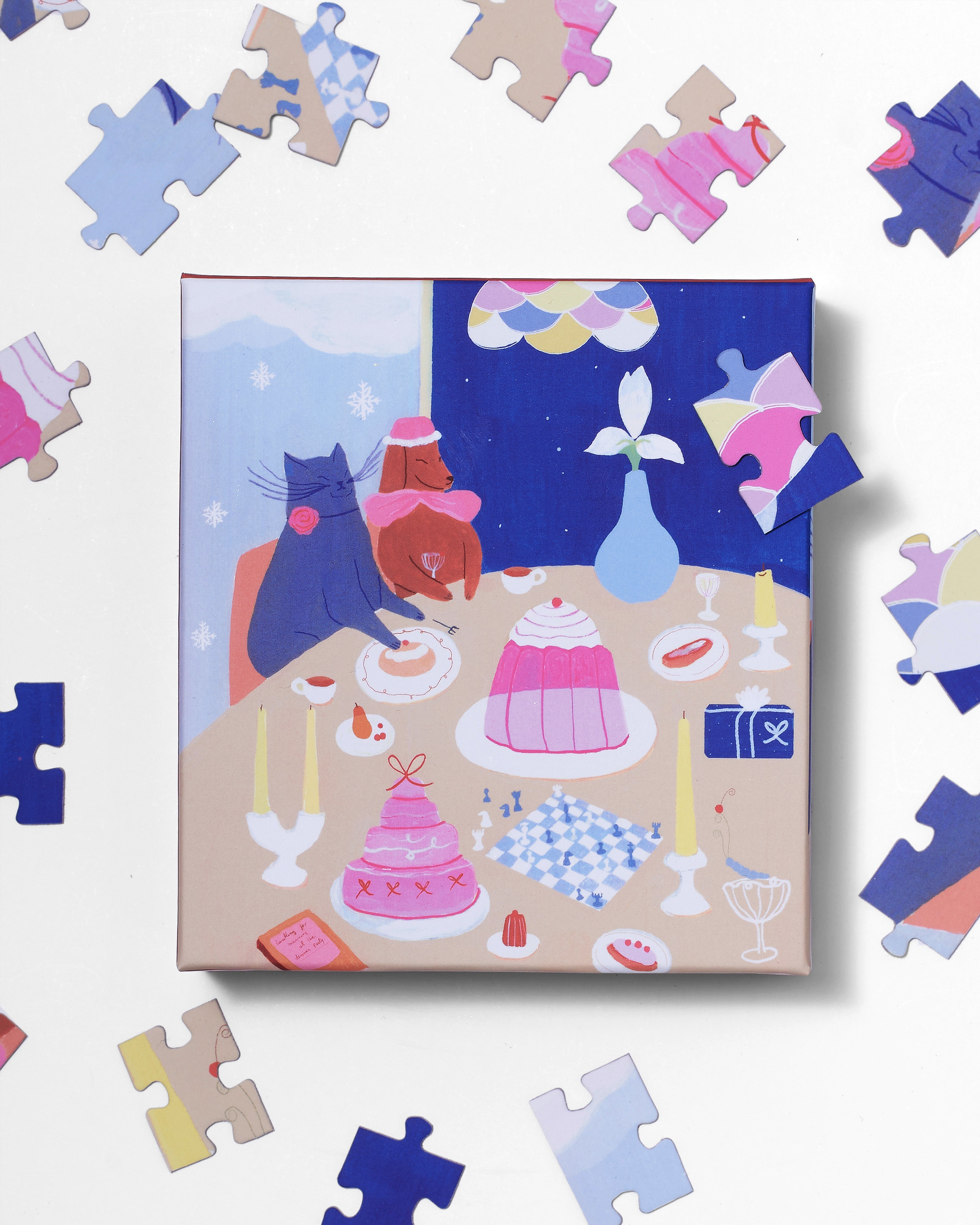 Ordinary Habit 100 Piece Puzzle - Looking for Meaning at the Dinner Party