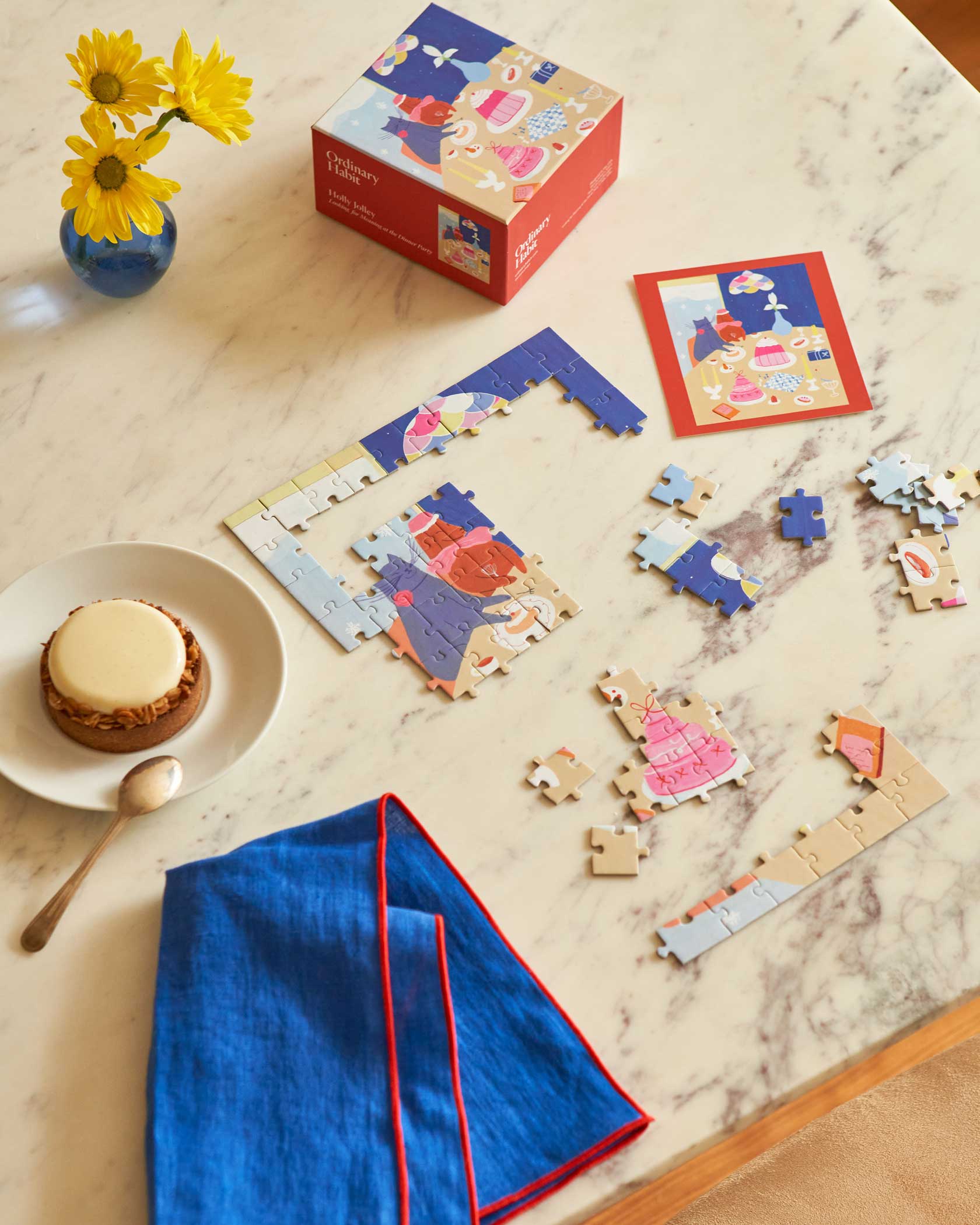 Ordinary Habit 100 Piece Puzzle - Looking for Meaning at the Dinner Party